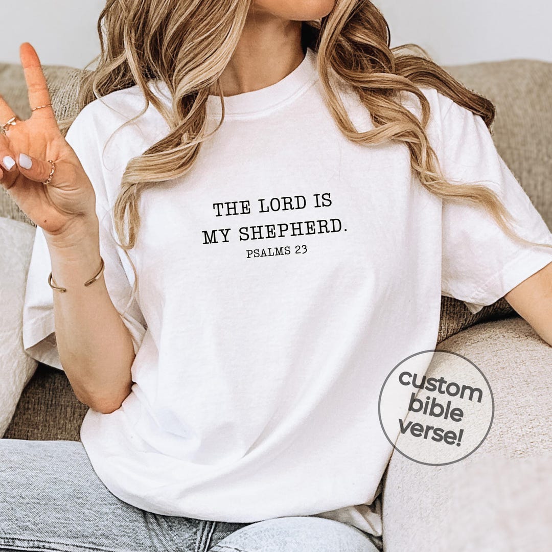 Custom Minimalist Christian Shirt Customized Bible Verse Tee Thoughtful ...