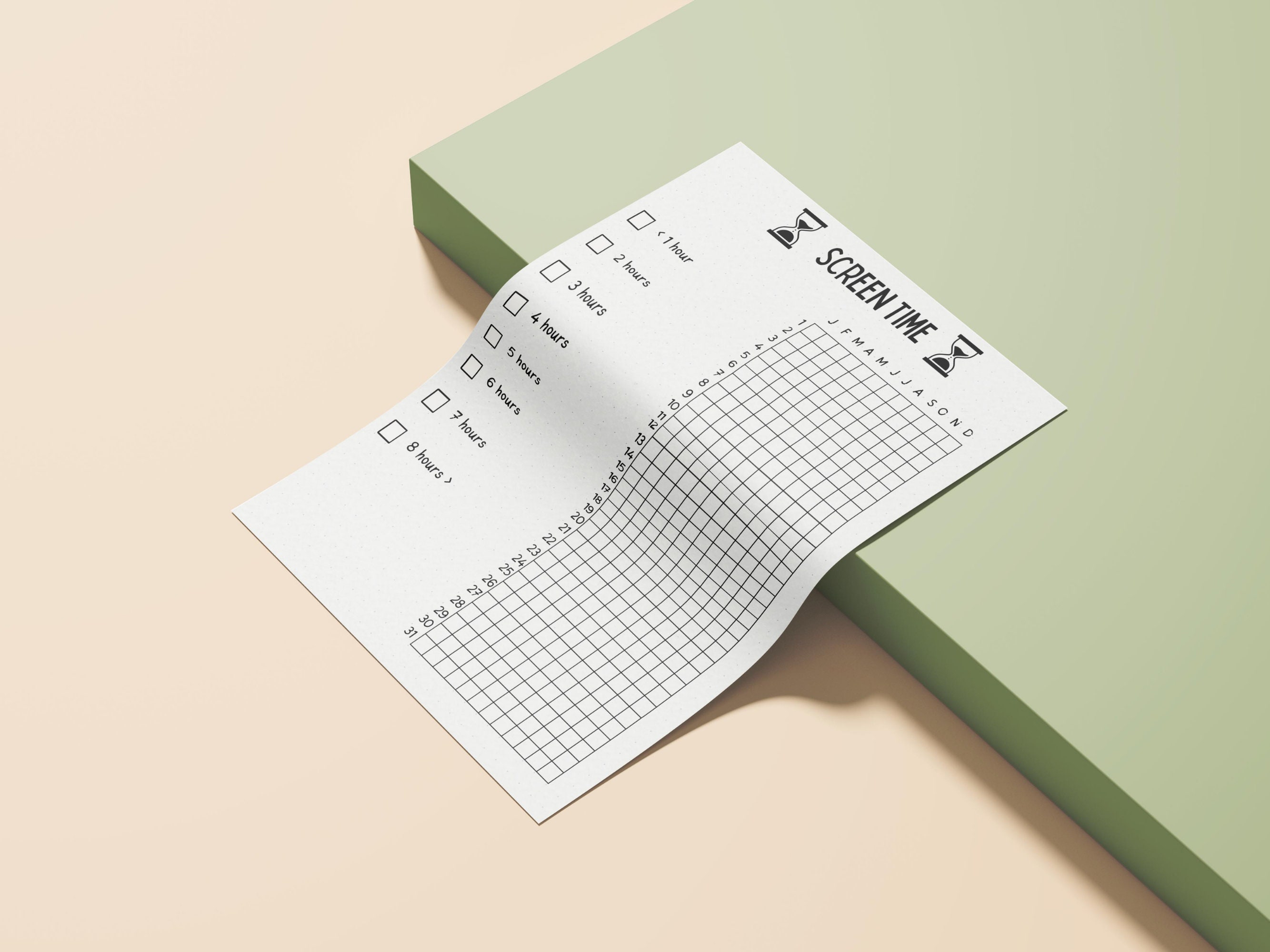 Screen Time Tracker Printable Tracker A5 Journal Page PS5 Tracker ...