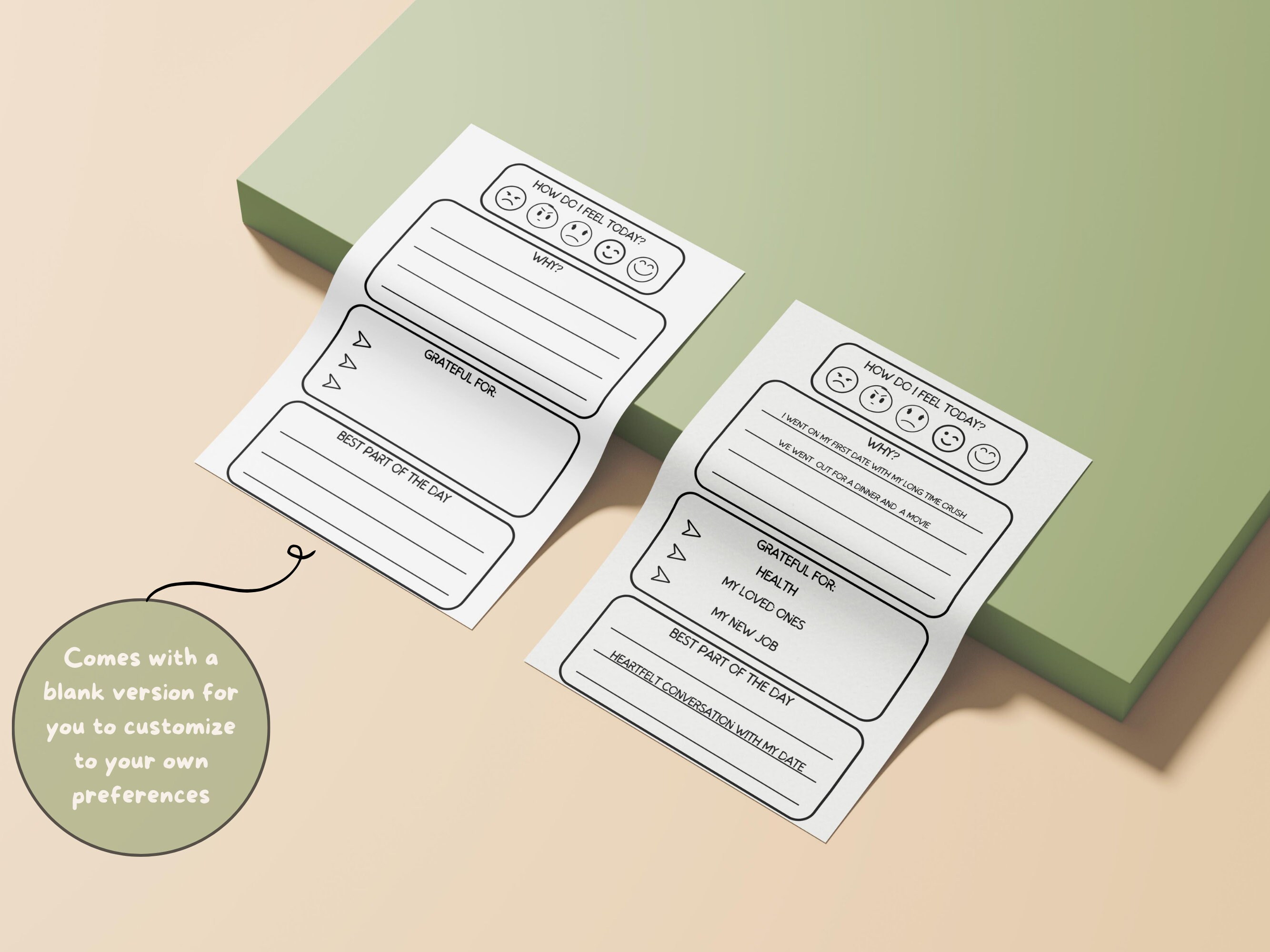 Self-reflection Tracker Printable Tracker A5 Journal Page Reflection ...