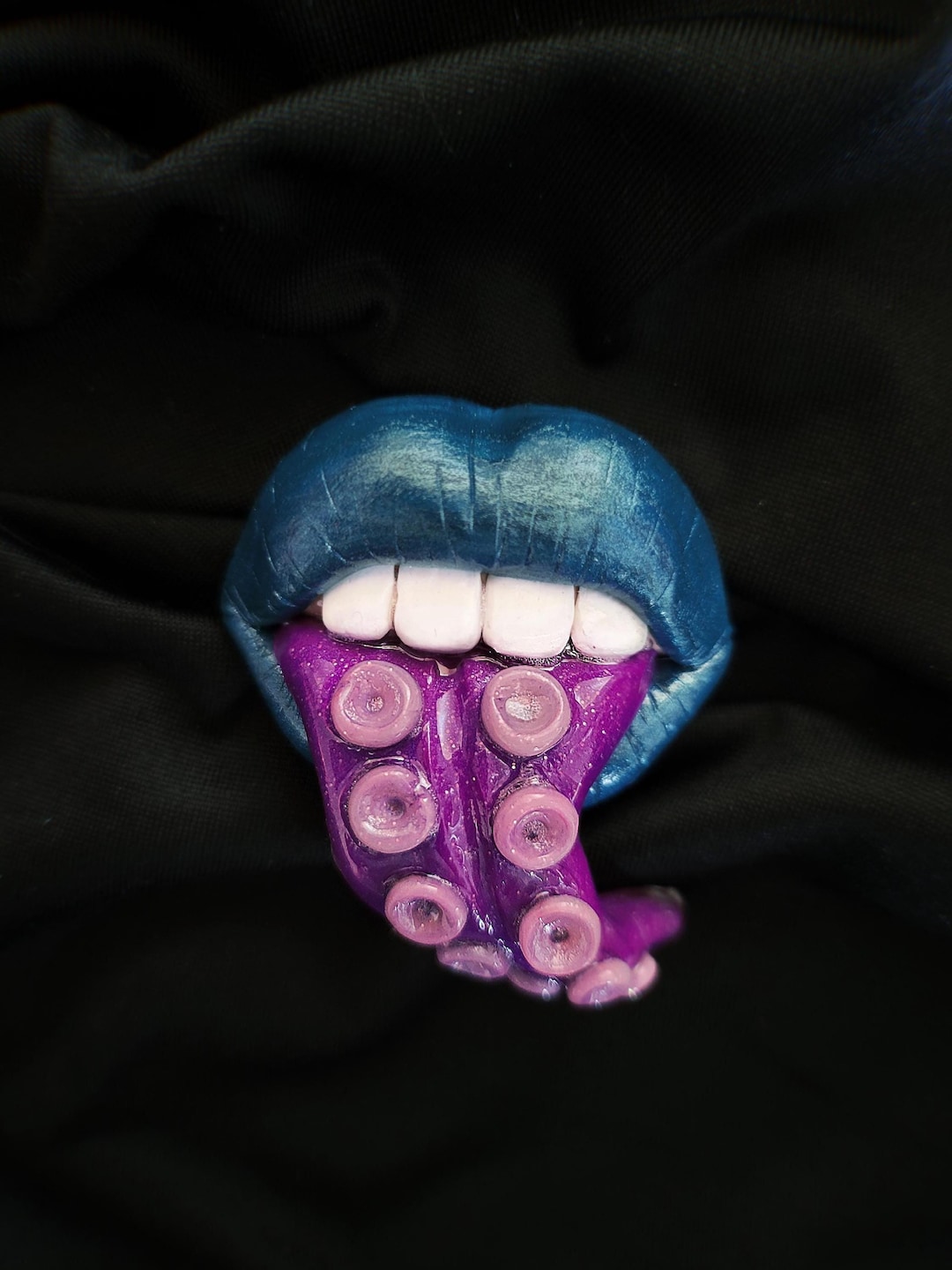 Monster Lips. Octopus Tentacles. Punk Style. Gothic Accessory. Witch ...