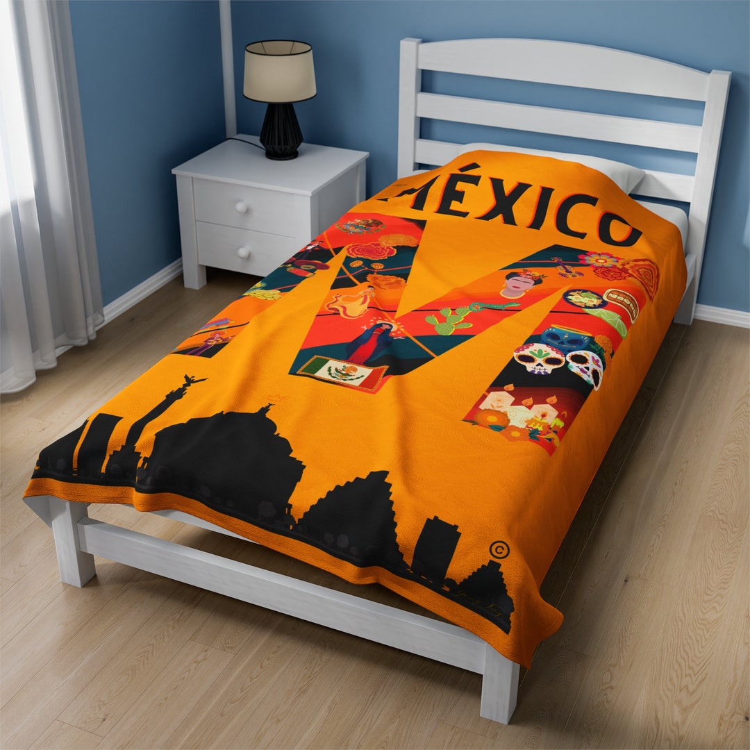 Mexico Plush Blanket - Etsy