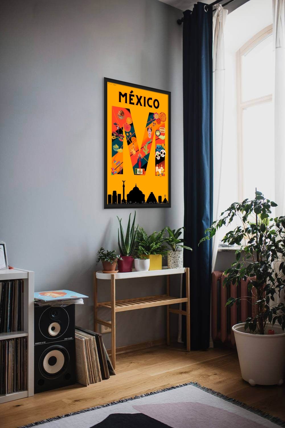 Mexico Travel Poster, Mexican Art, Alphabet Illustration, Digital ...