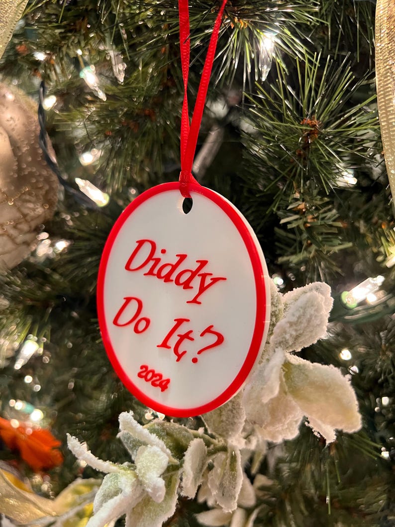 Diddy Christmas Ornament - Etsy