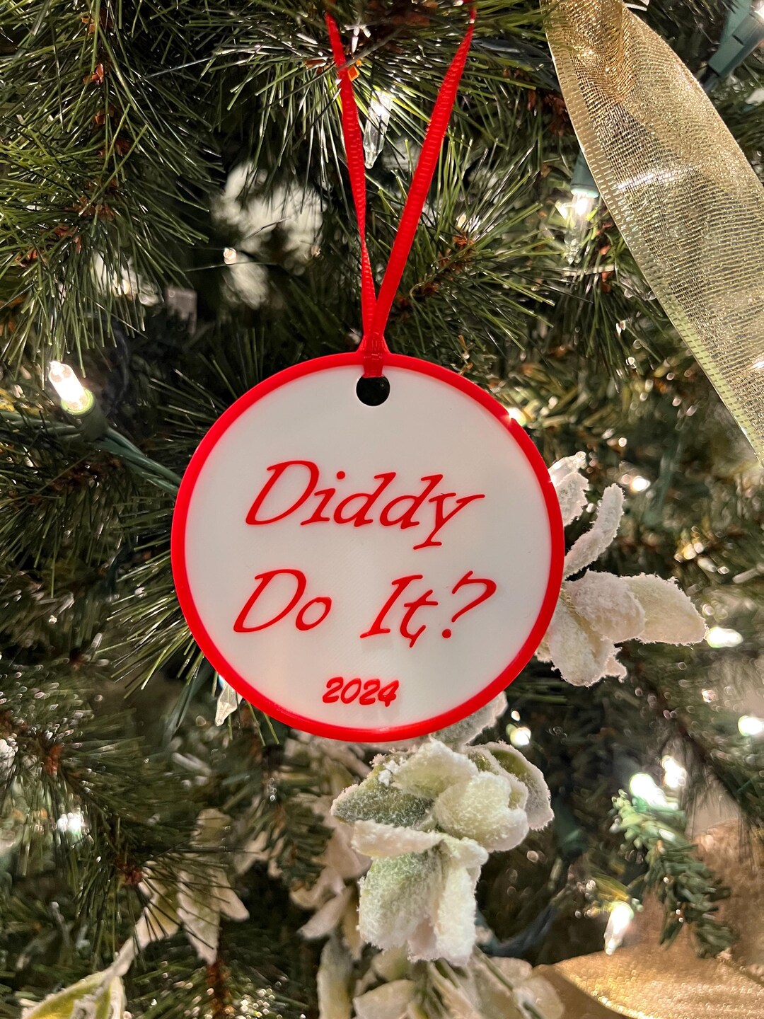 Diddy Christmas Ornament - Etsy