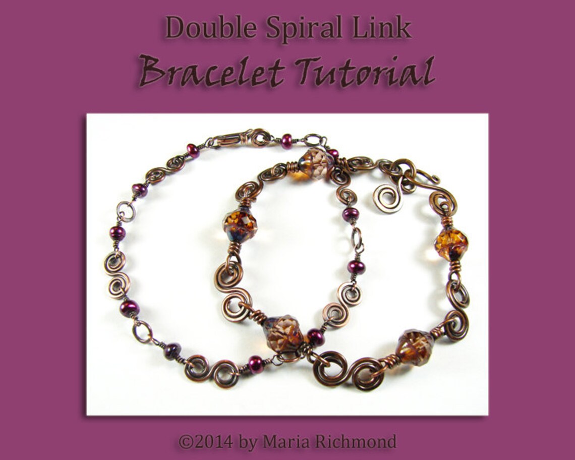 Double Spiral Link Bracelet Tutorial - Etsy