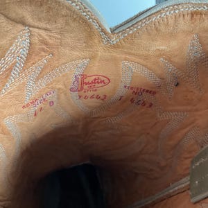 Vintage 1960s Justin Exotic Elephant Cowboy Boots 11 B Old White Label ...