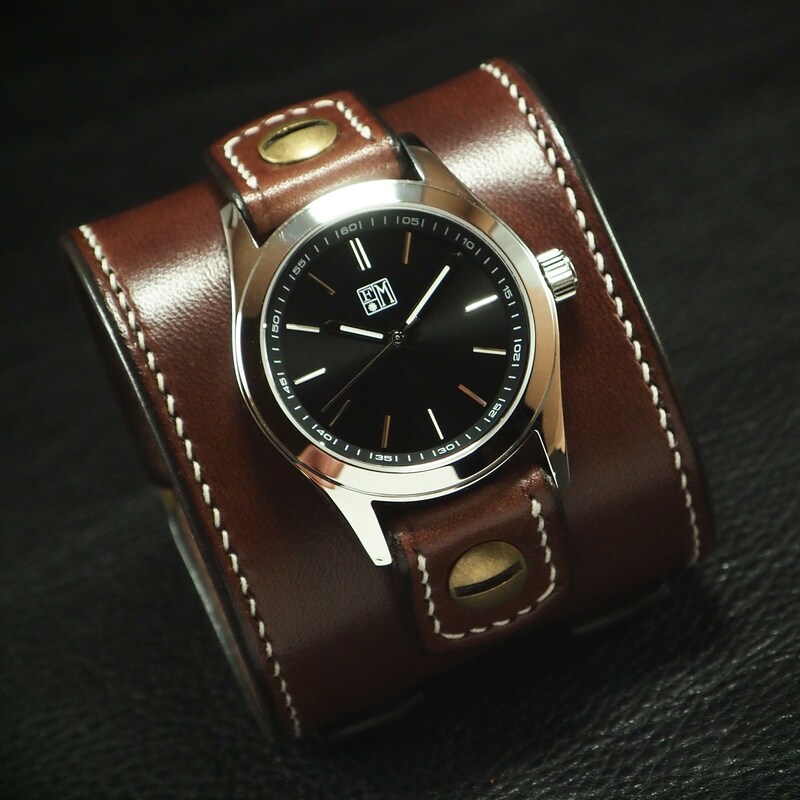 Leather Cuff Watch - Etsy
