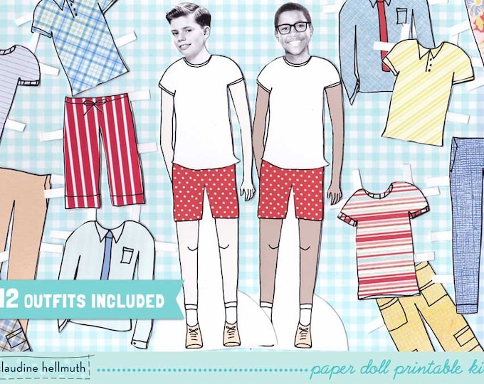 Articulated Paper Doll DIY Kit - Personalized From Your Photos ...