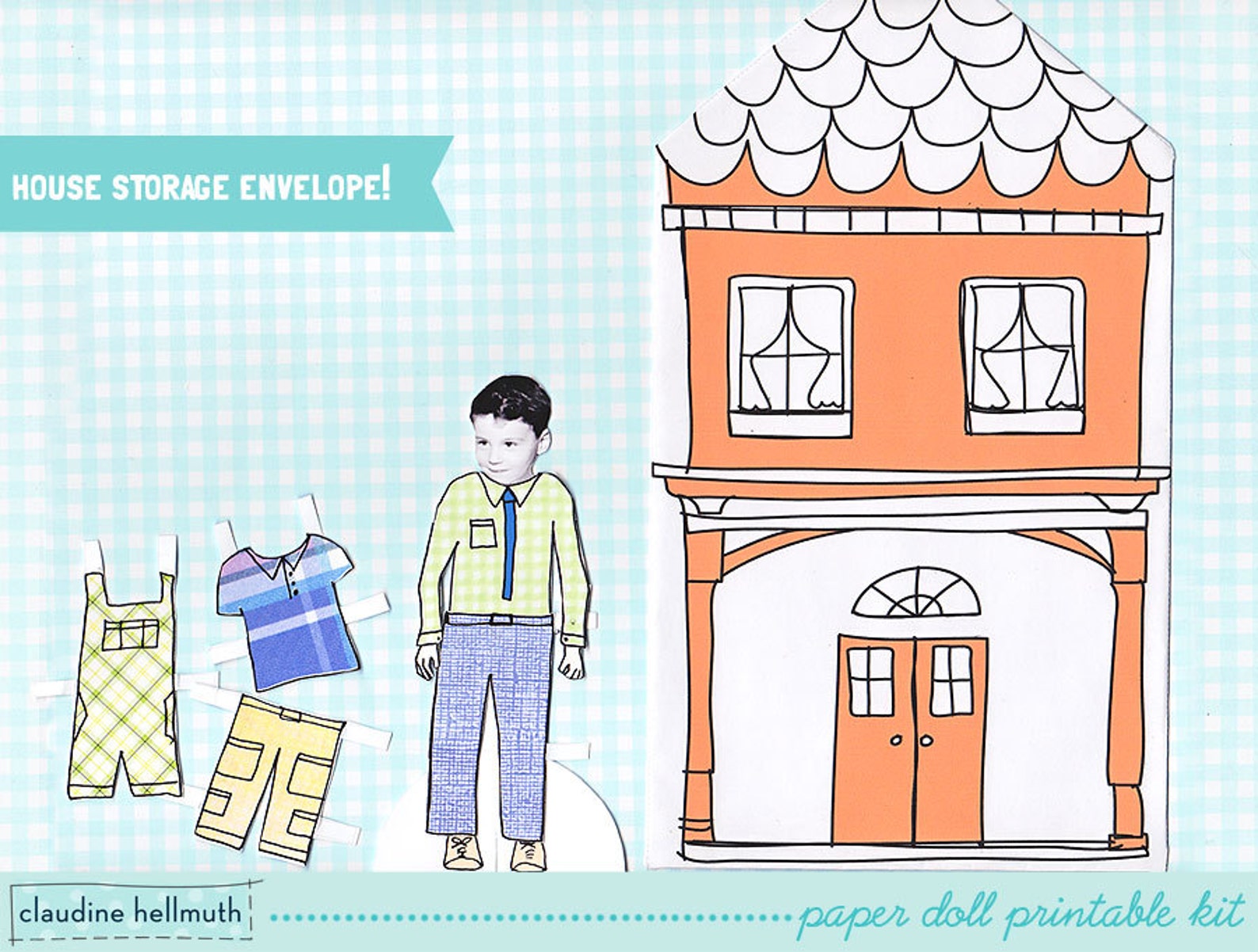 LITTLE BOY Paper Doll Set Easy for You to Customize With - Etsy