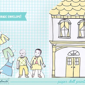 BABY Paper Doll Set Easy for You to Customize With Your Own Photos ...