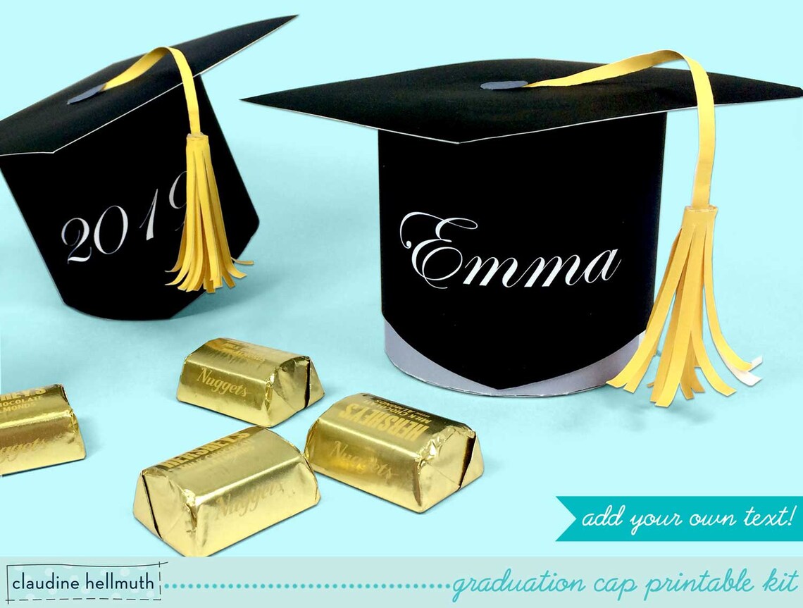 Graduation Cap Favor Box Holds Candy Gift Cards and Treats - Etsy