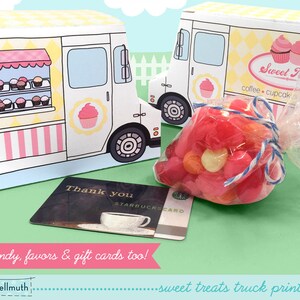 Sweet Treats Truck Cupcake Box Holds Standard and Mini Cupcakes ...