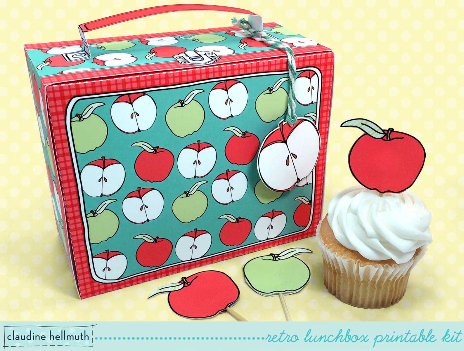 Retro Lunchbox Cupcake Box Teacher Appreciation Back to - Etsy