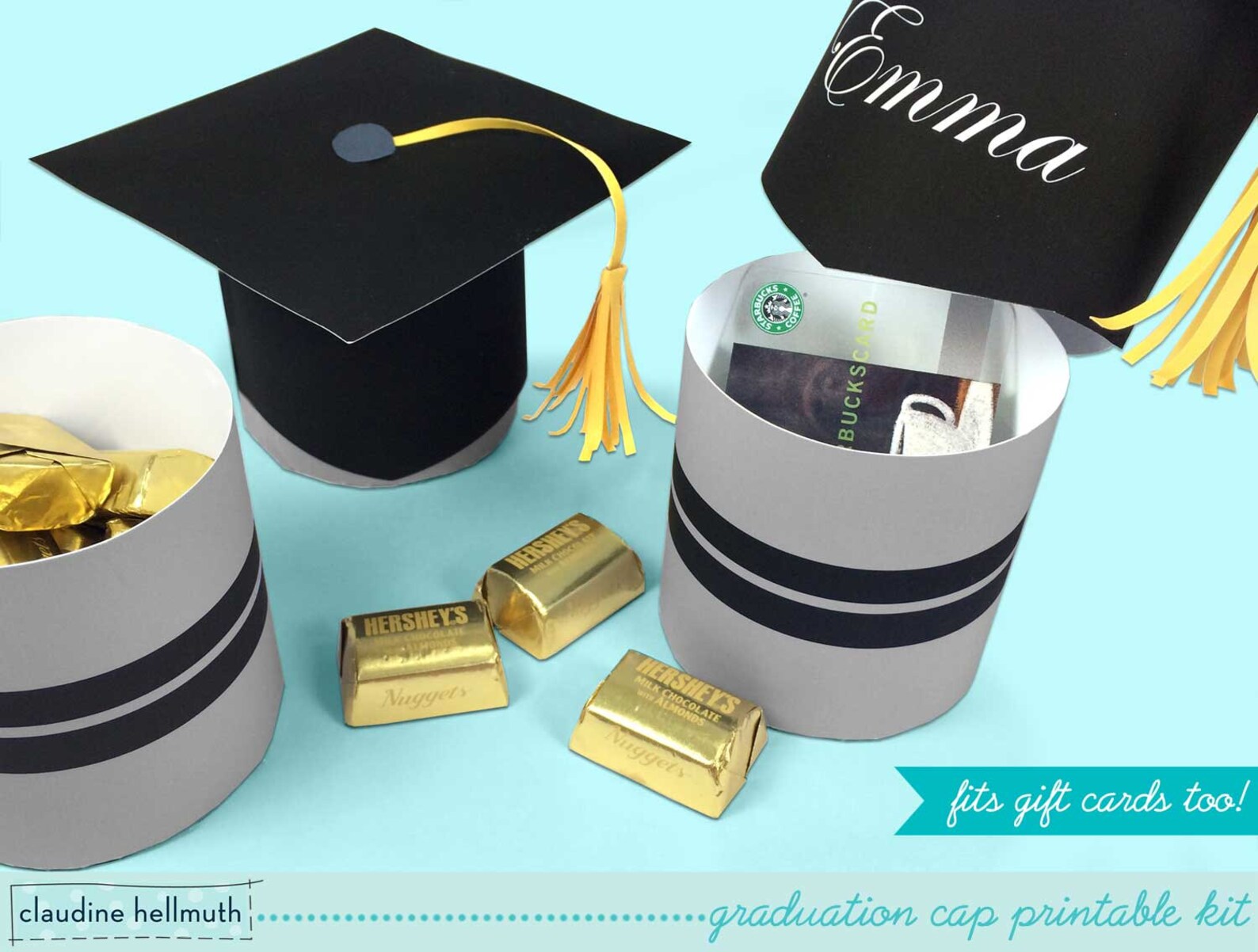 Graduation Cap Favor Box Holds Candy Gift Cards and Treats - Etsy