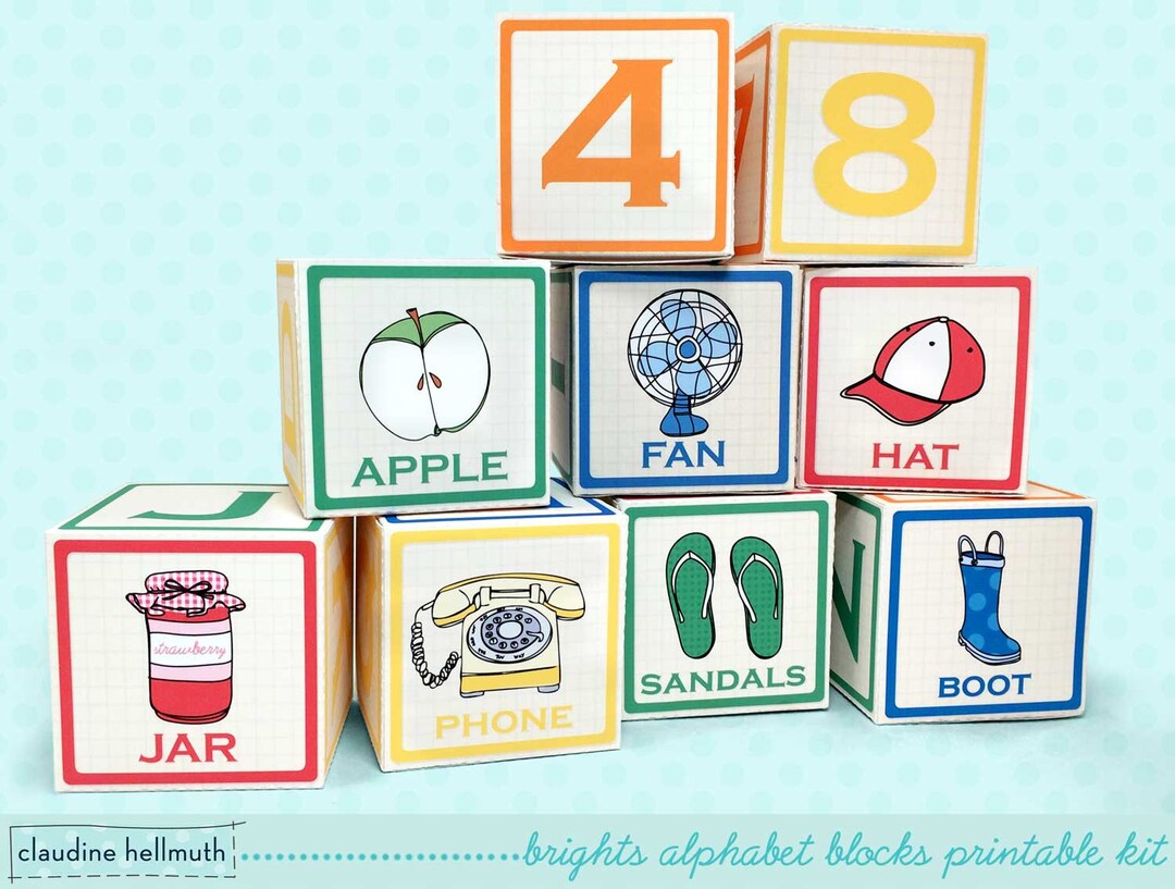 Alphabet Blocks Mini Cupcake Favor Boxes - Teacher Appreciation, Back ...