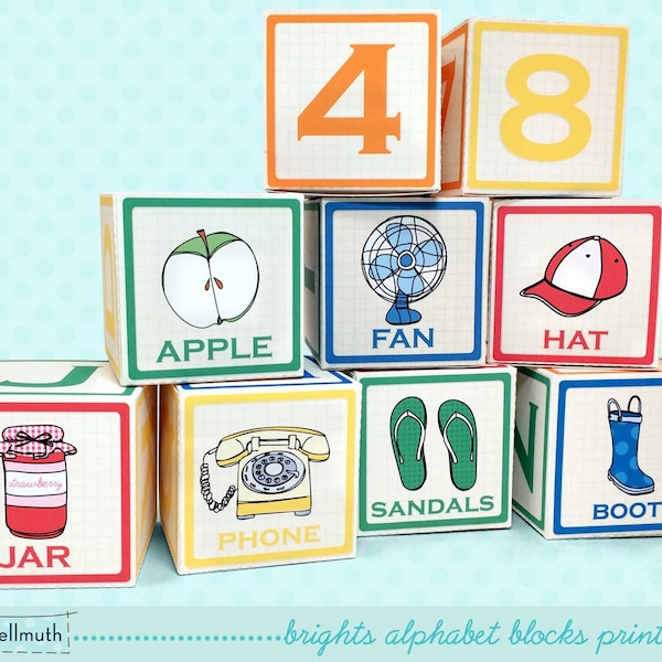 Baby Blocks Printable - Etsy