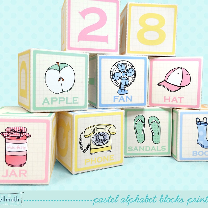 Alphabet Blocks - Etsy