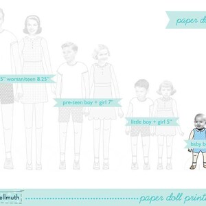 BABY Paper Doll Set Easy for You to Customize With Your Own Photos ...