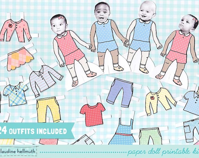 Articulated Paper Doll DIY Kit - Personalized From Your Photos ...