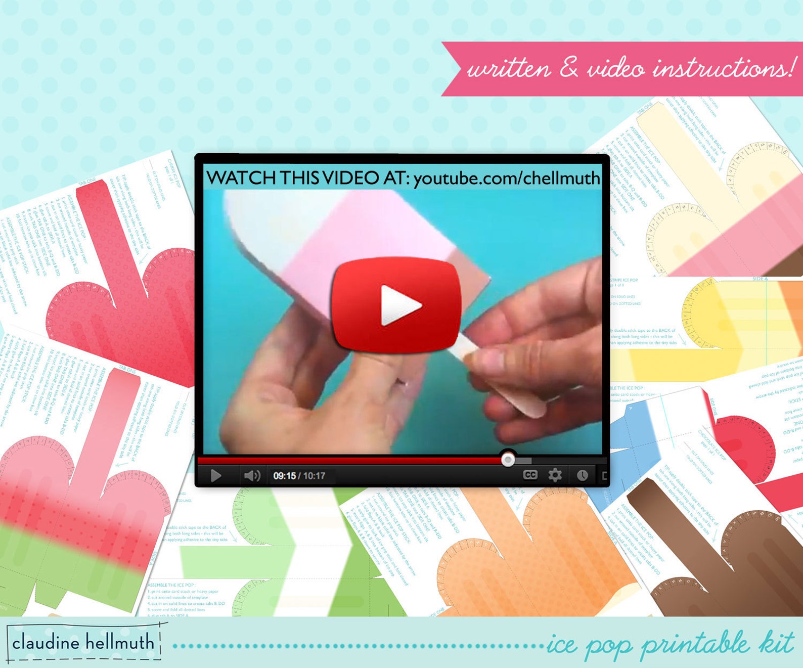 Ice Pop Party Favor Boxes and Gift Card Holders Printable - Etsy UK