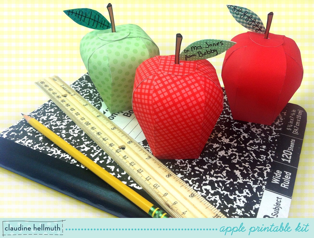 Apple Candy Box Kit - Party Favors, Teacher Gifts, Back to School, Rosh ...