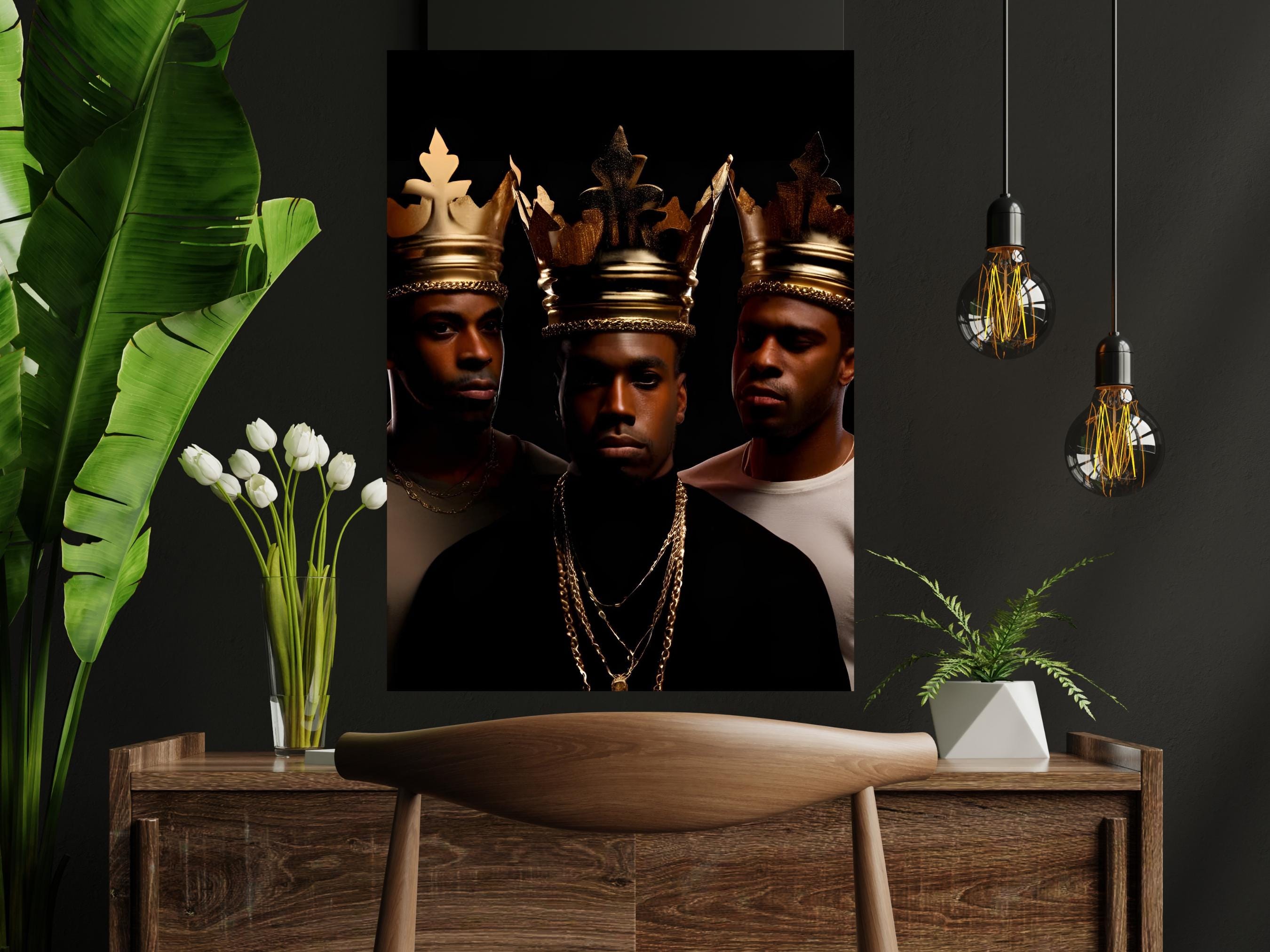 Three King Crown Painting Art Matte Vertical Posters|african America ...