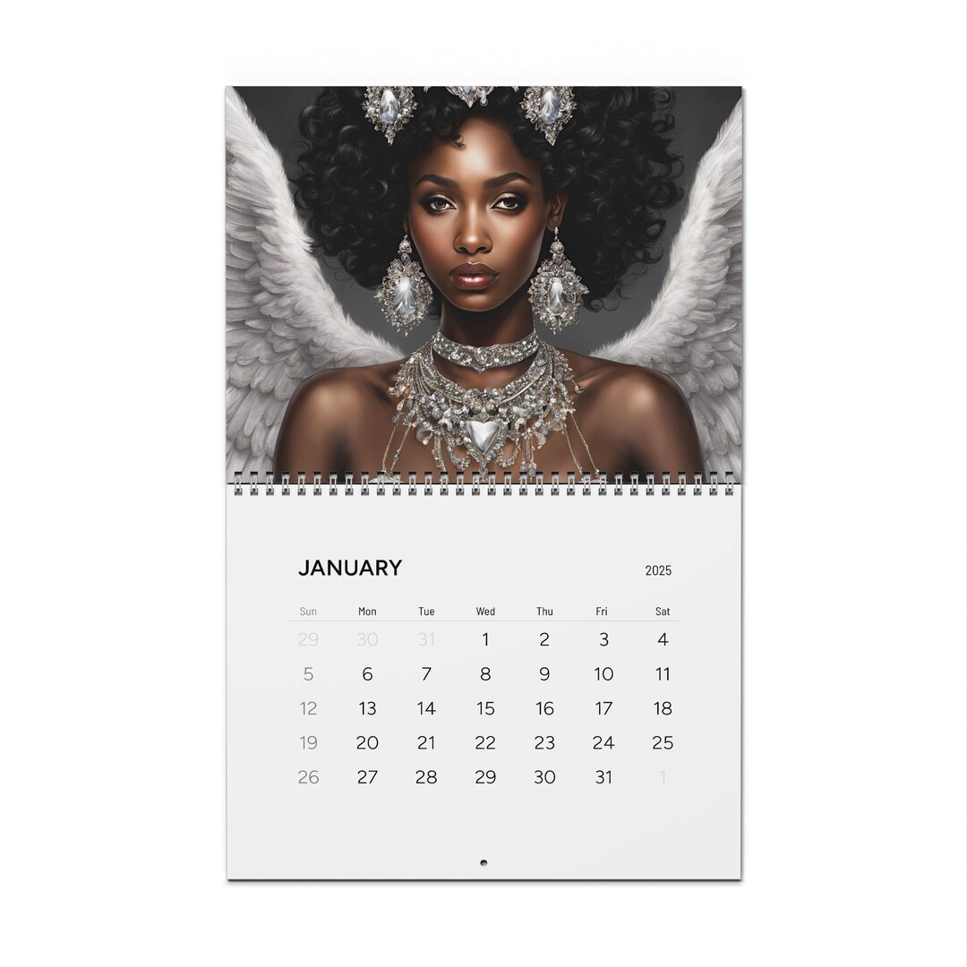 Black Angels Calendarwall Arthome Decorwall Calendars 2025 - Etsy