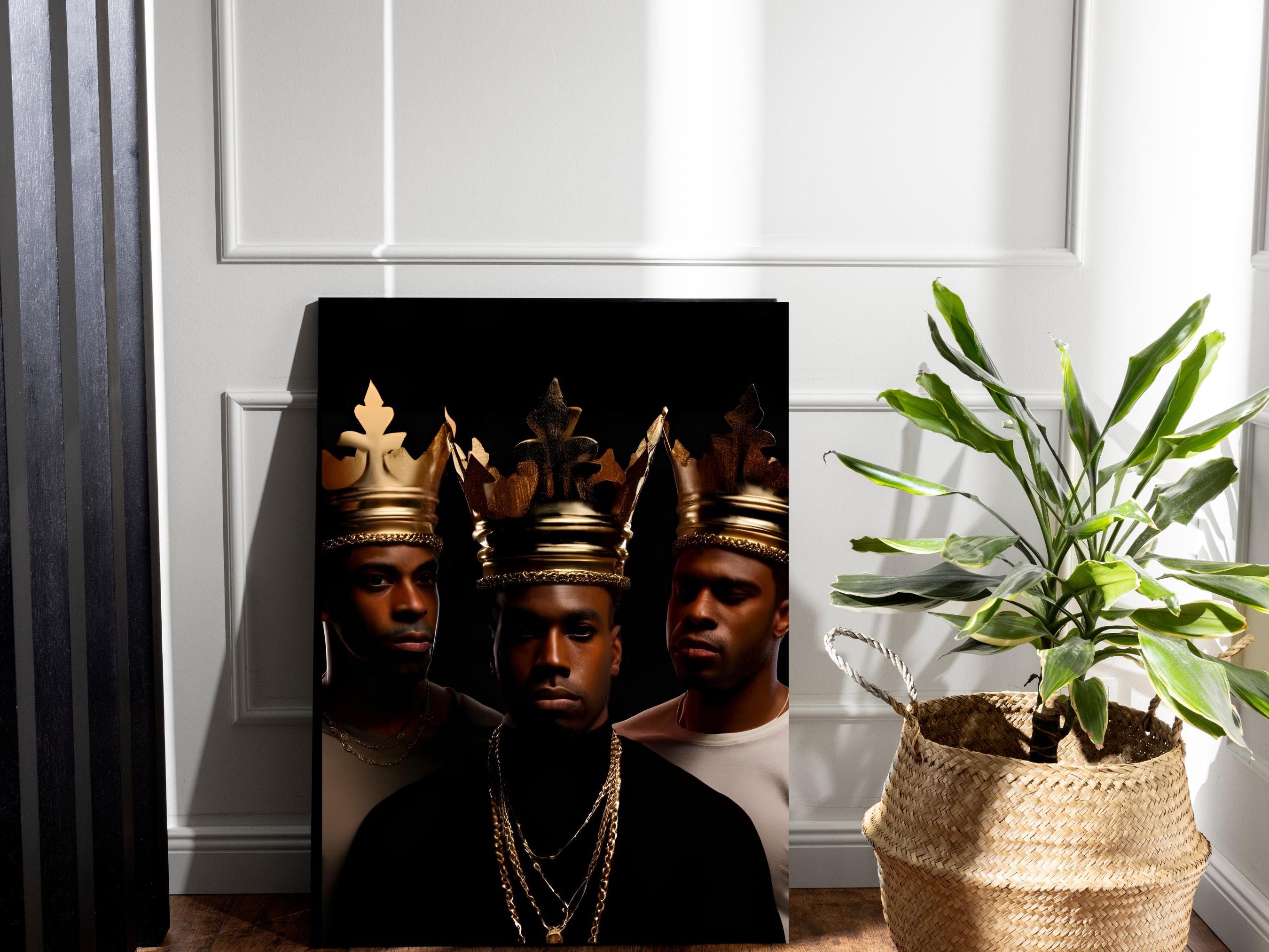 Three King Crown Painting Art Matte Vertical Posters|african America ...