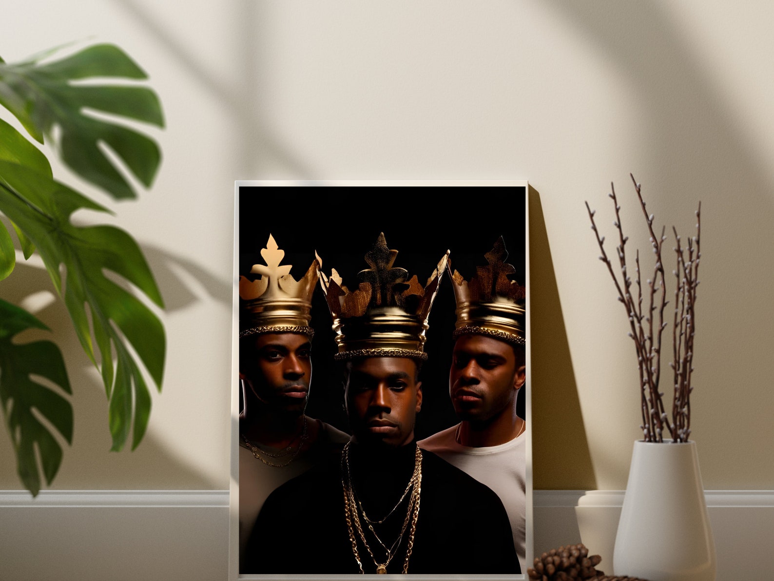 Three King Crown Painting Art Matte Vertical Posters|african America ...