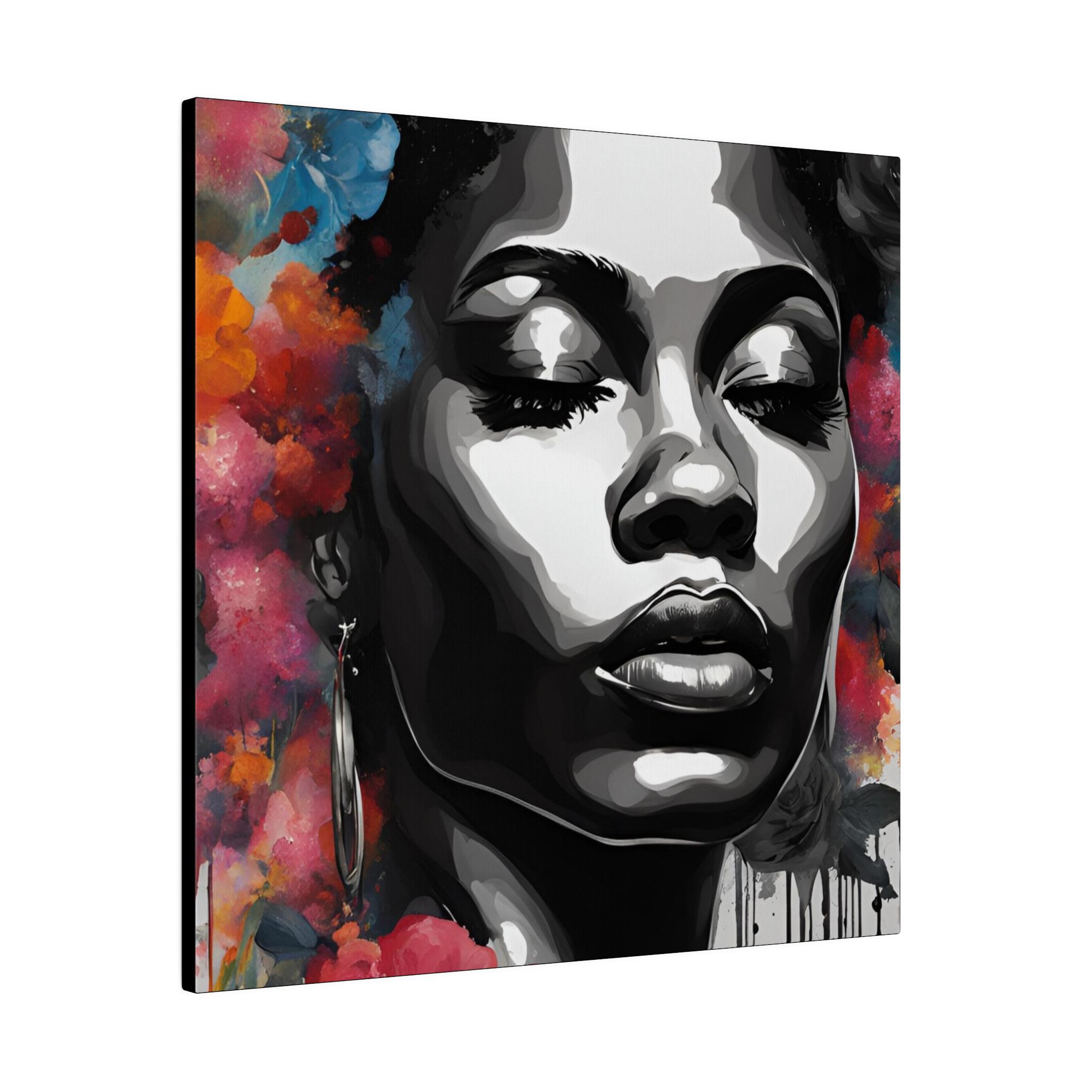 Black Woman Painted Beauty||african America Art| Black Art | Black ...