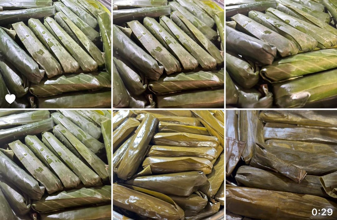 Sumang Malagkit L Sweet Sticky Rice Wrap in Banana Leaf L 2 Dozens - Etsy