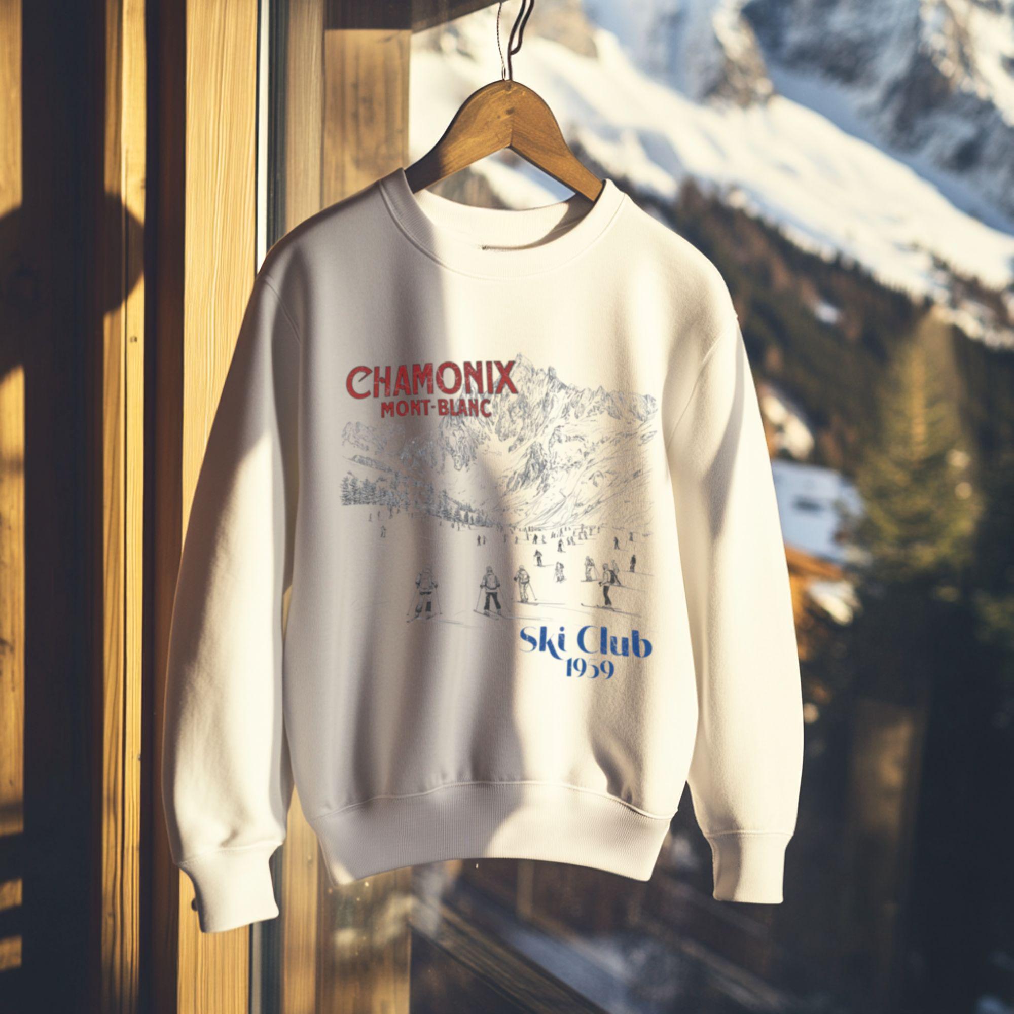 Chamonix France Ski Sweatshirt, Apres Ski Sweatshirt, Cute Ski ...