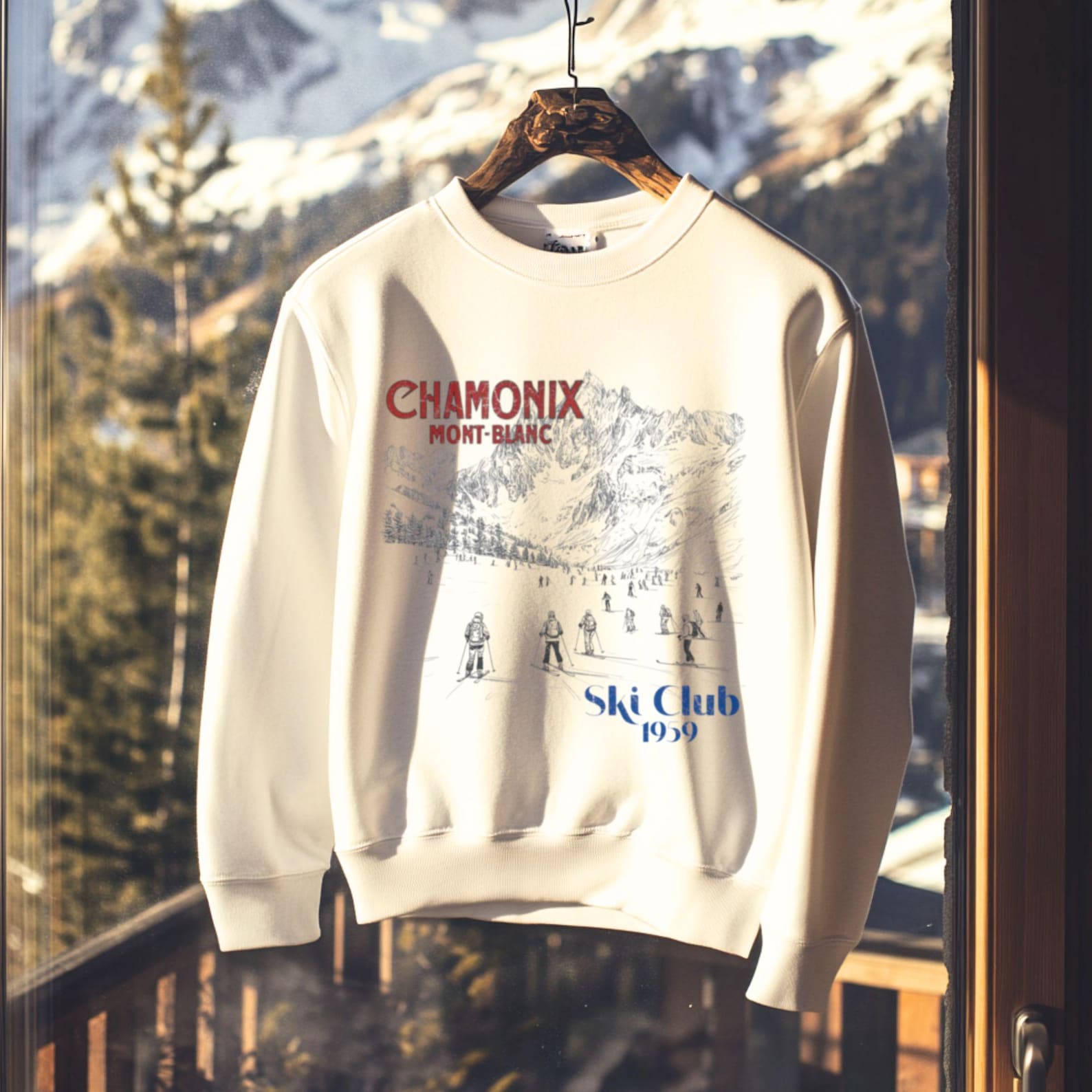 Chamonix France Ski Sweatshirt, Apres Ski Sweatshirt, Cute Ski ...