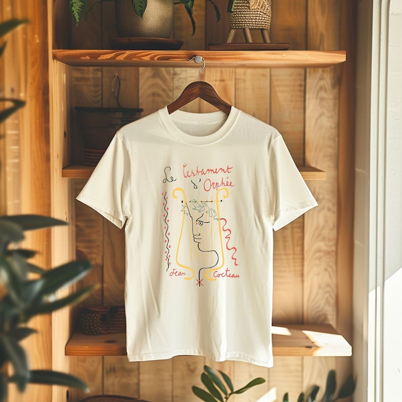 Jean Cocteau Shirt - Testament of Orpheus - French Art Tee, France Fan ...