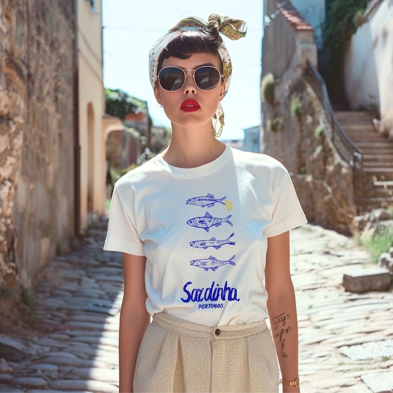 Retro Sardines Lemon Shirt, Sardine Tin Shirt, Can of Sardines Tee ...