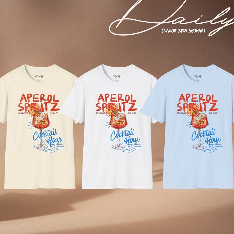 Aperol Spritz Cocktail T-shirt, Coastal Nautical Graphic Tee, Travel ...