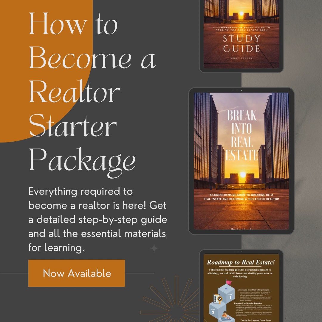 How to Become a Real Estate Agent Starter Kit - Etsy