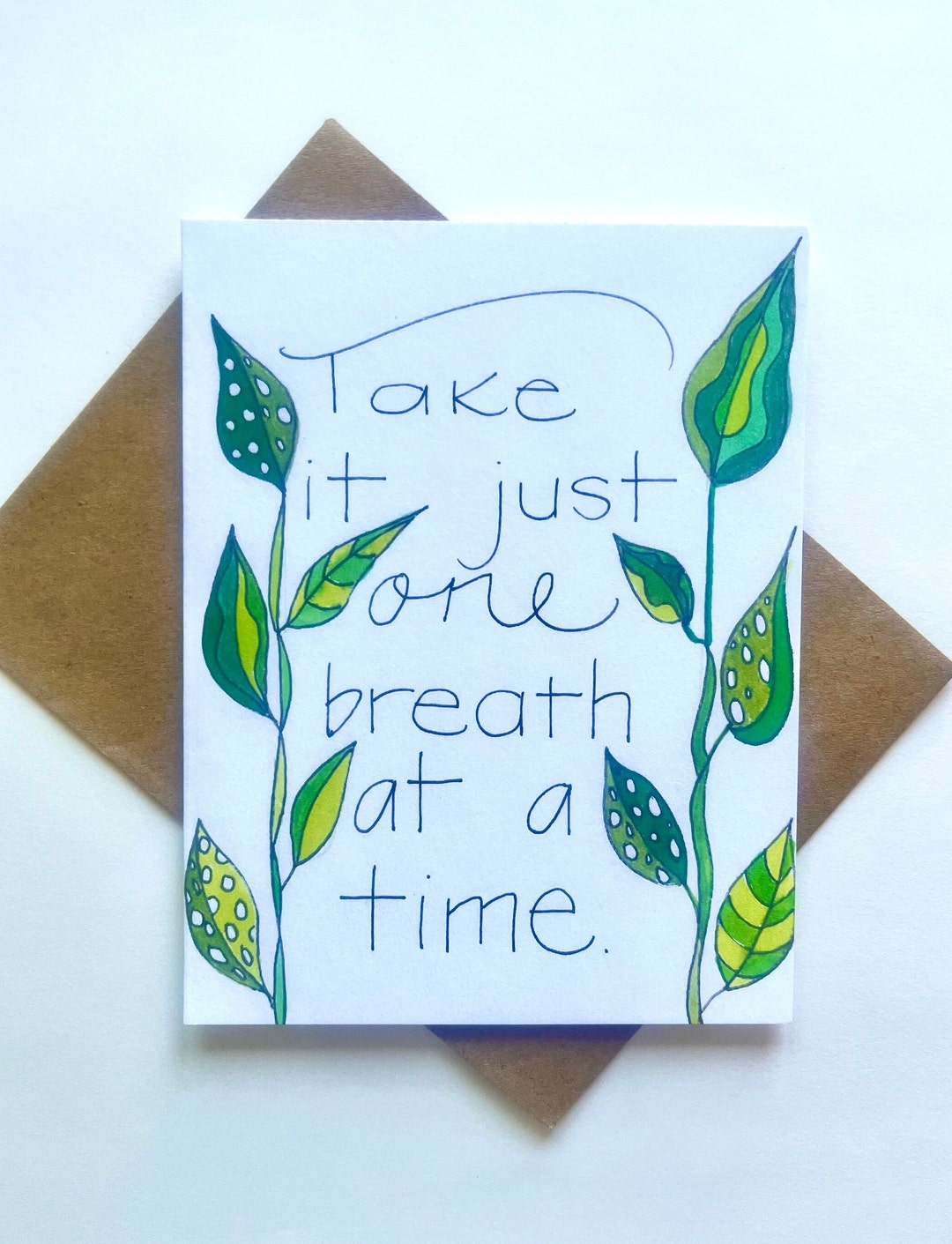 One Breath at a Time Greeting Card, Encouragement, Support, You Can Do ...