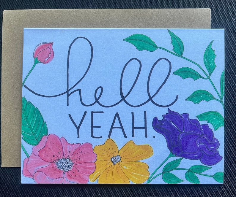 Congratulations Card, Celebration Card, Floral Notecard, Proud of You ...