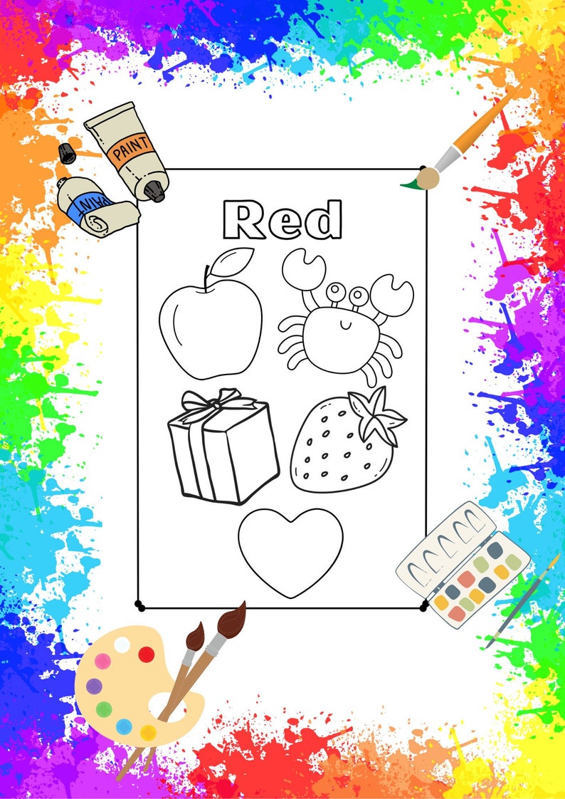 Kids Coloring Pages |coloring Worksheets |learning Colors Pages ...