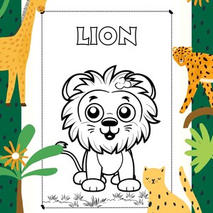 30 Page Printable Coloring Book | Coloring Book | Animal Paint ...
