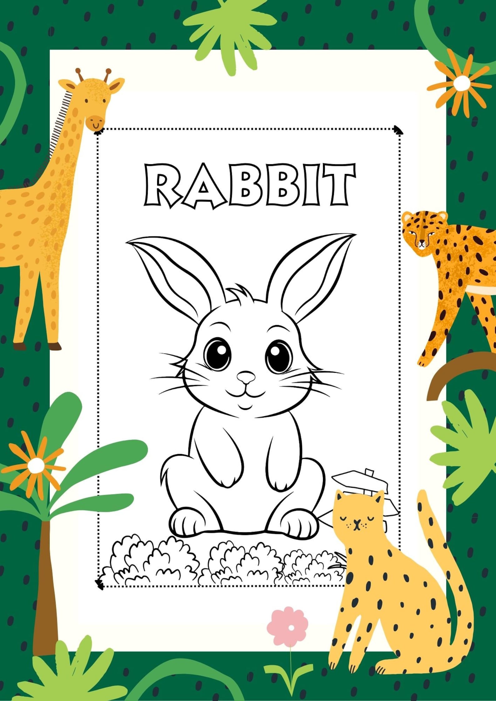 30 Page Printable Coloring Book | Coloring Book | Animal Paint ...