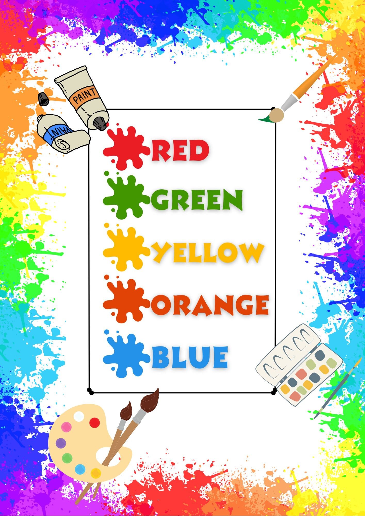 Kids Coloring Pages |coloring Worksheets |learning Colors Pages ...