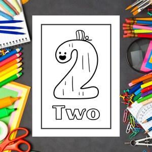 1-10 Printable Coloring Numbers Sheets for Kids | Coloring Pages for ...