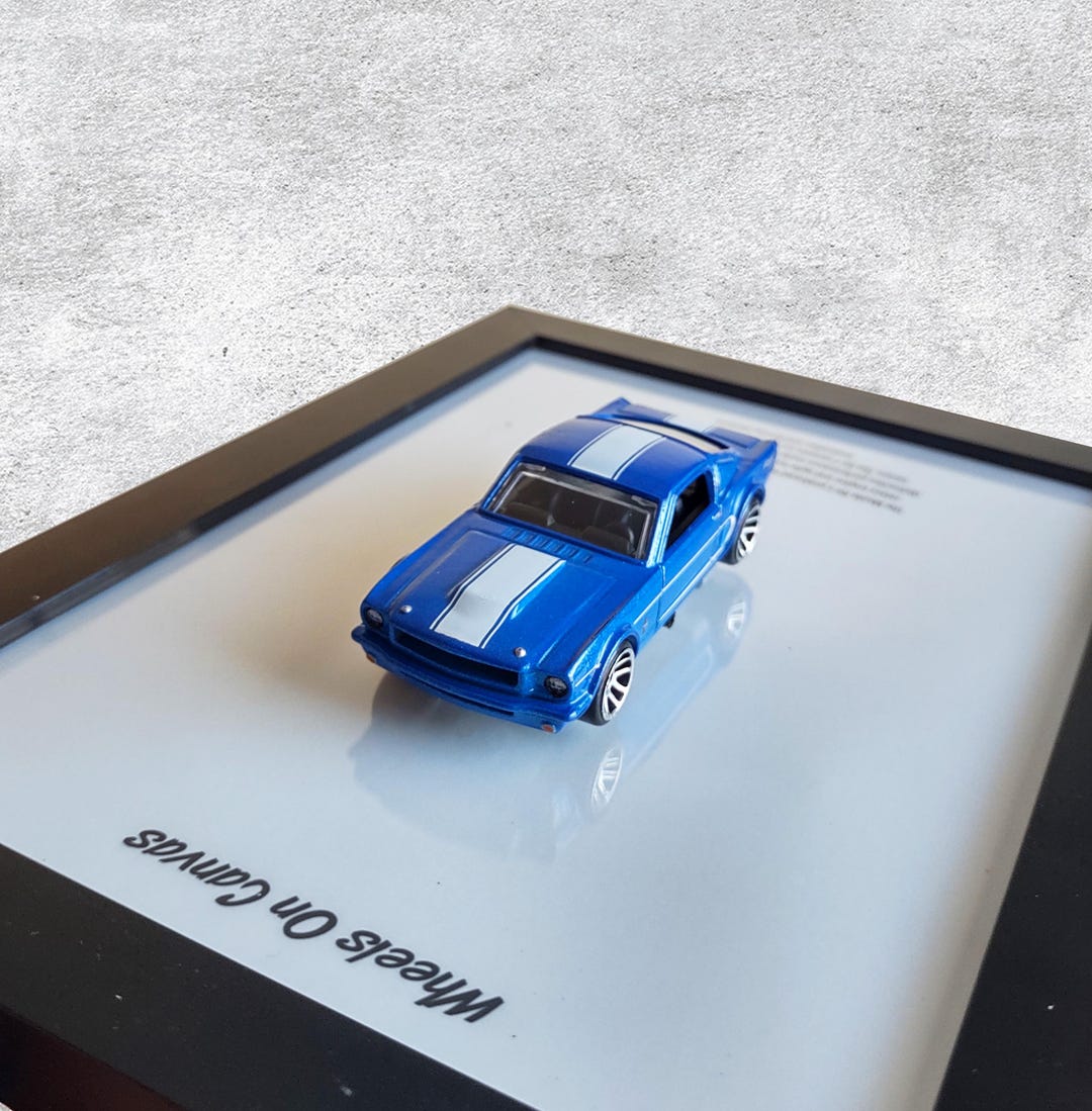 1965 Ford Mustang Fastback 3D Car Poster | Iconic Muscle Car Wall Art ...