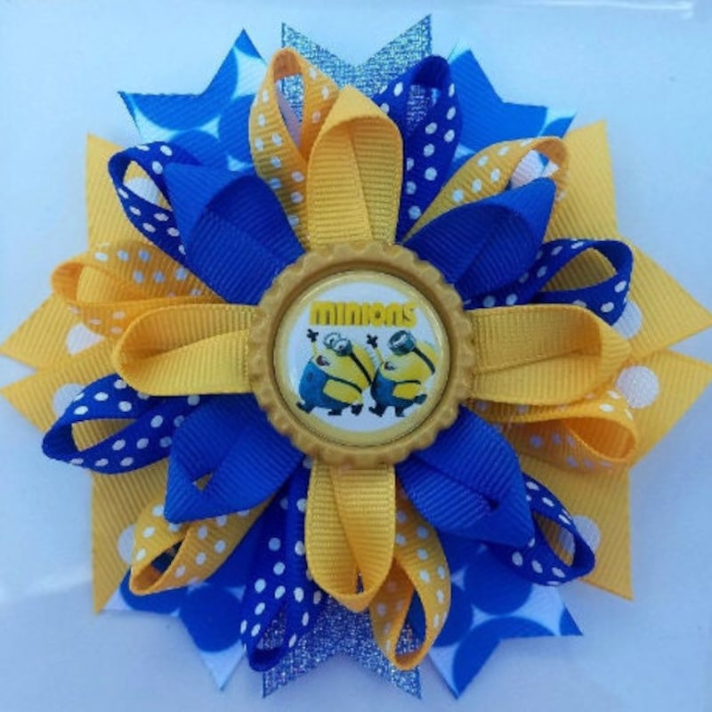 Minion Hair Bow - Etsy