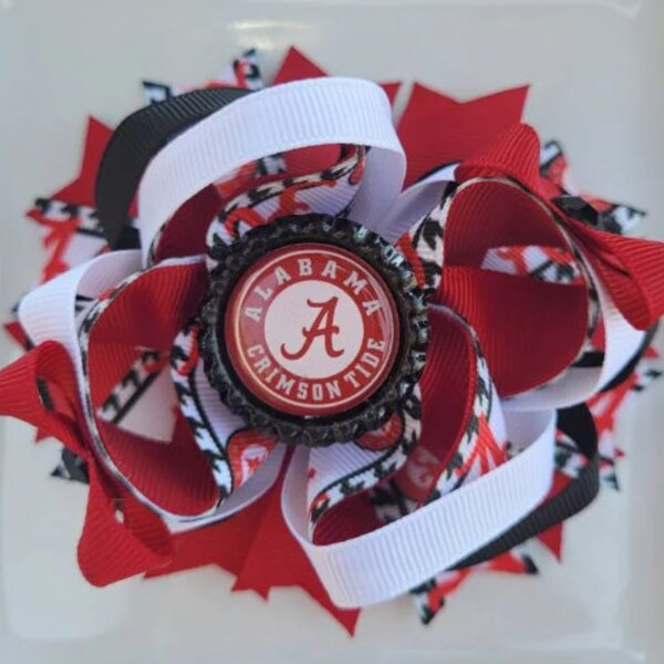 Alabama Hair Bow - Etsy