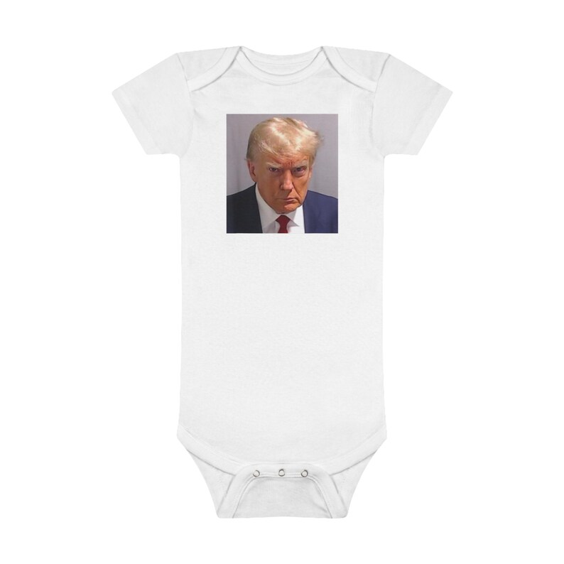 Trump Mugshot Baby Onesie®, MAGA Baby Onesie, President Trump Infant ...