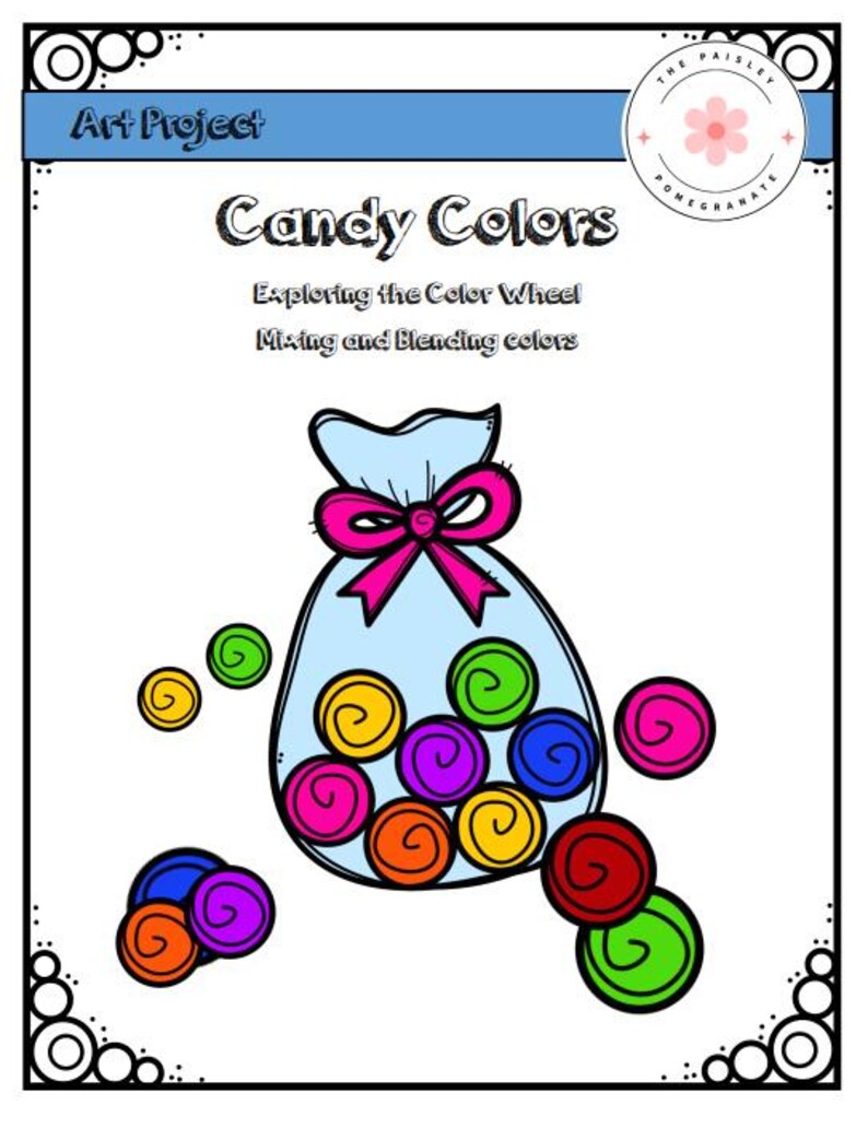 Candy Colors Color Mixing Art Project - Etsy