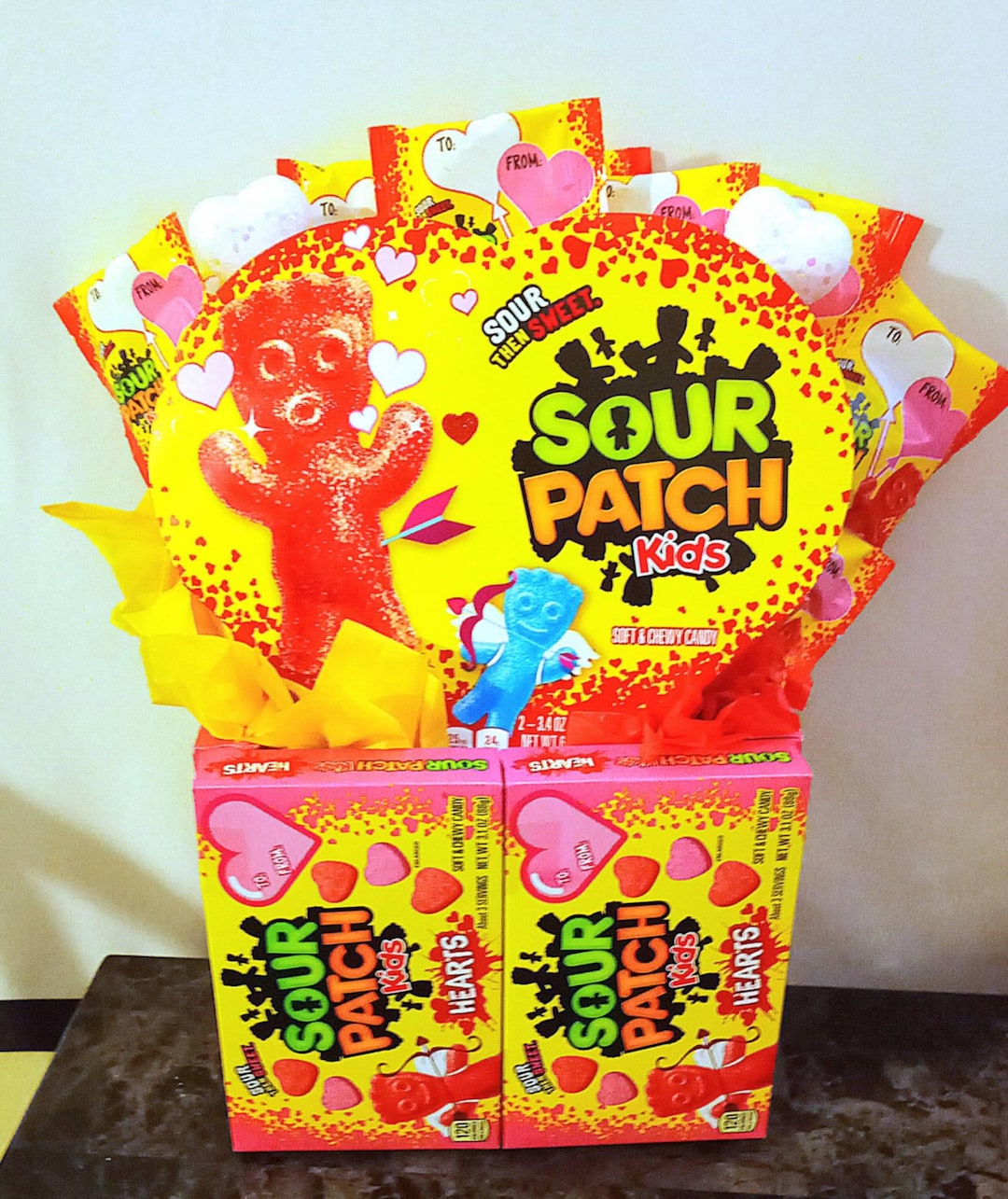 Valentine's Day Candy Bouquets, Sour Patch Kids - Etsy